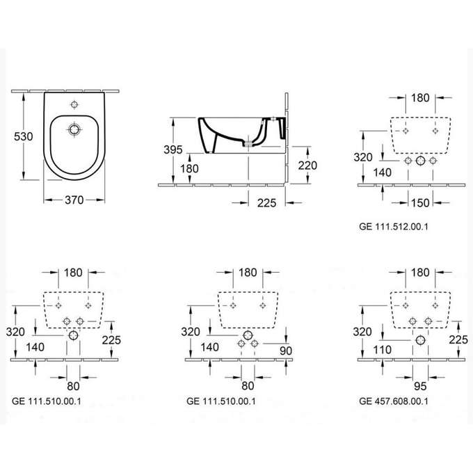 Avento Villeroy&Boch bidet wiszący 37x53cm - sklep Impero24.pl