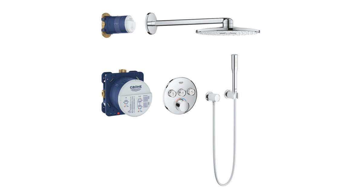 Grohtherm Smartcontrol Grohe zestaw prysznicowy podtynkowy chrom ...