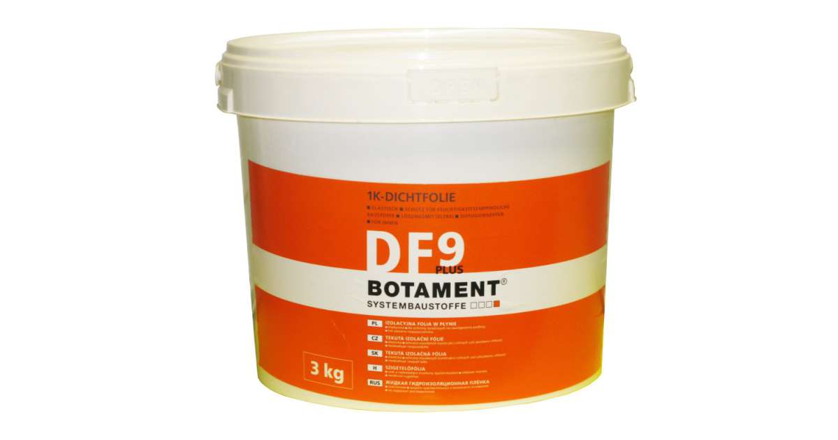Izolacyjna folia w płynie 3kg Botament DF9 PLUS - sklep Impero24.pl
