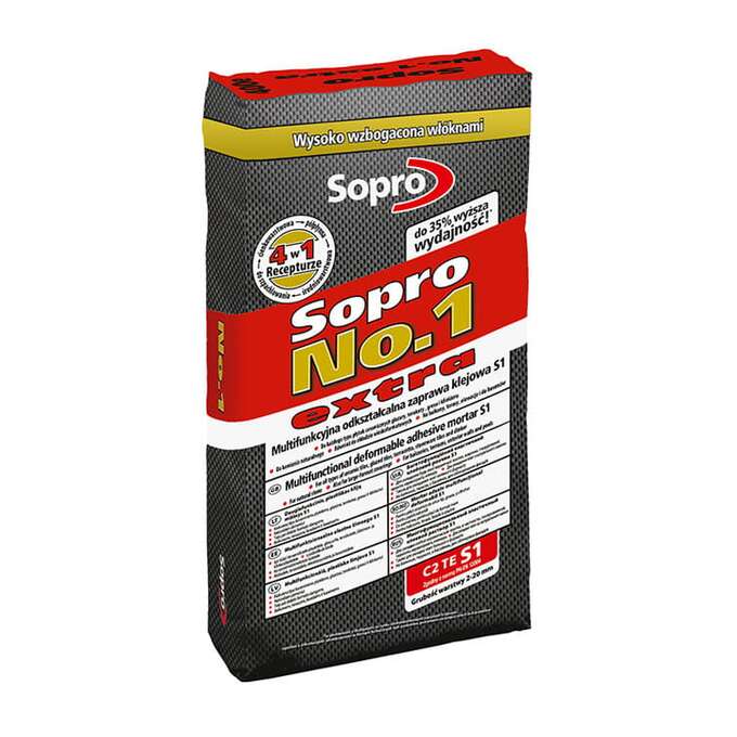 Sopro Zaprawa klejowa No1 Extra S1 22,5 kg - sklep Impero24.pl
