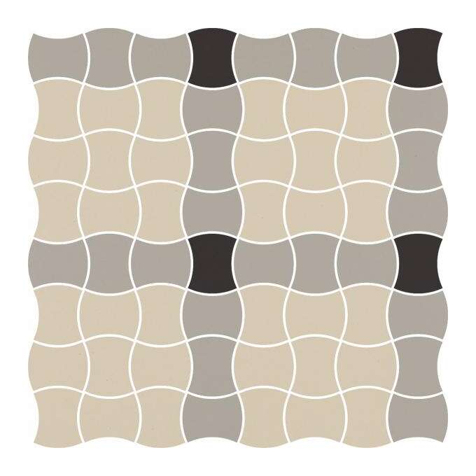 Paradyż Modernizm grys mozaika prasowana k.3,6x4,4 mix A 30,86x30,86 cm ...