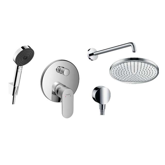 Hansgrohe Rebris S zestaw natryskowy podtynkowy z deszczownicą chrom ...