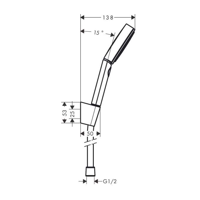 Hansgrohe Rebris S zestaw natryskowy podtynkowy z deszczownicą chrom ...