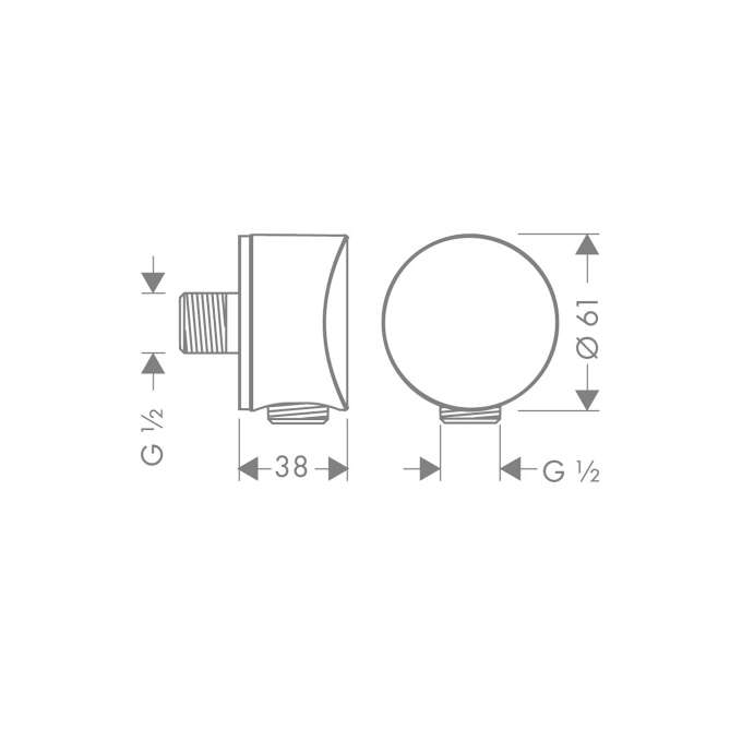 Hansgrohe Rebris S zestaw natryskowy podtynkowy z deszczownicą chrom ...