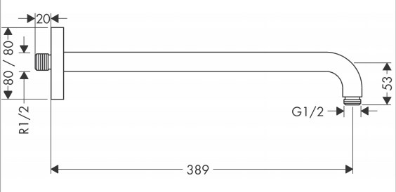 Logis Hansgrohe zestaw prysznicowy podtynkowy 01800180+26425400 ...